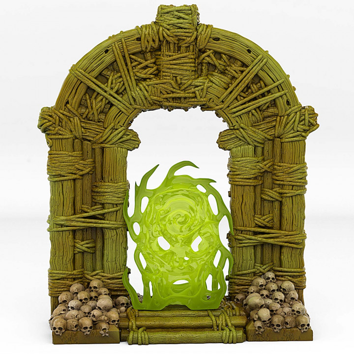 3D Printable TRIBAL PORTAL WITH ITS SORCERER FACE EFFECT by Fantastic ...