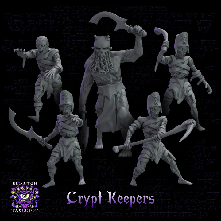 3D Printable Crypt Keepers by Eldritch Tabletop