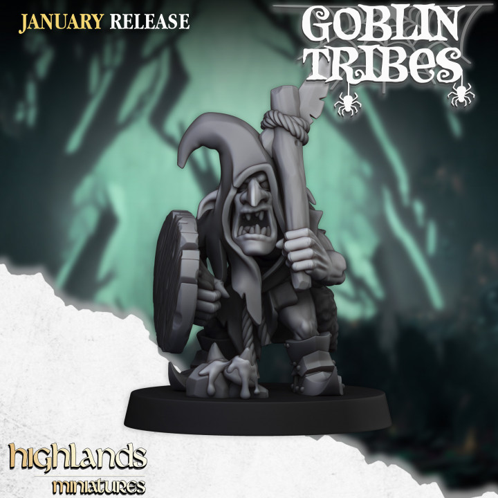3D Printable Swamp Goblin with Hand Weapons- Highlands Miniatures by ...