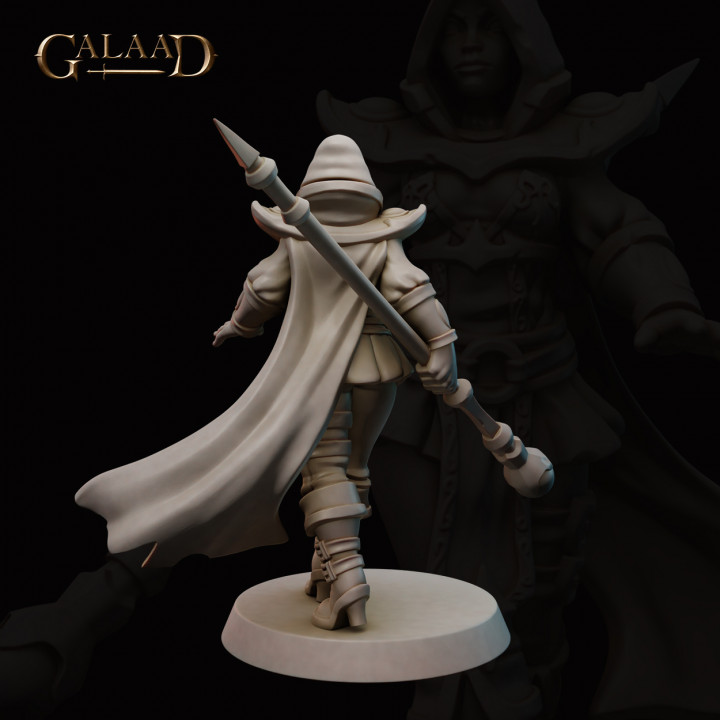 3D Printable Female Illusion Mage + Illusion Spells by Galaad Miniatures