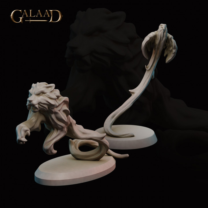 3D Printable Female Illusion Mage + Illusion Spells by Galaad Miniatures