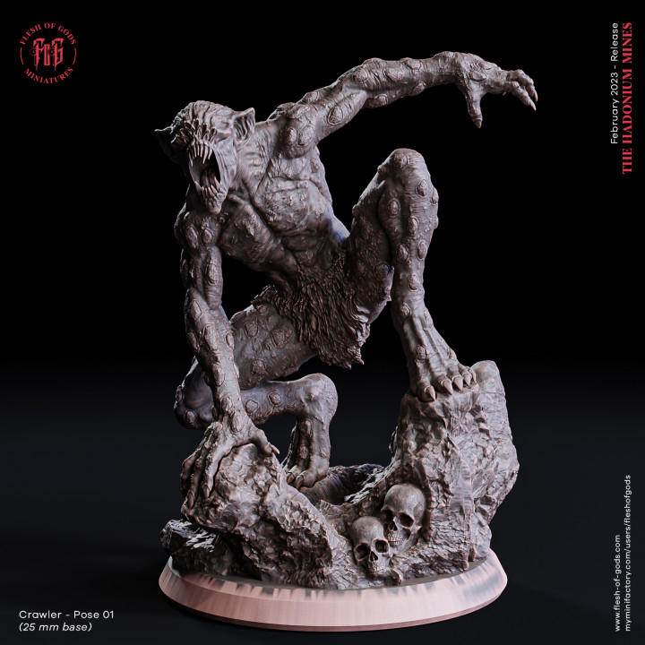 3D Printable Crawler - Pose 01 by Flesh of Gods