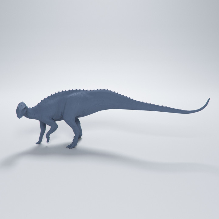 3D Printable Tenontosaurus turning 1-35 scale pre-supported dinosaur by ...