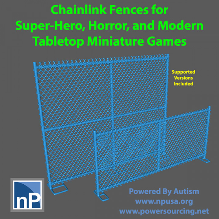 3D Printable Modern Chain-Link Fences by nonPareil Institute