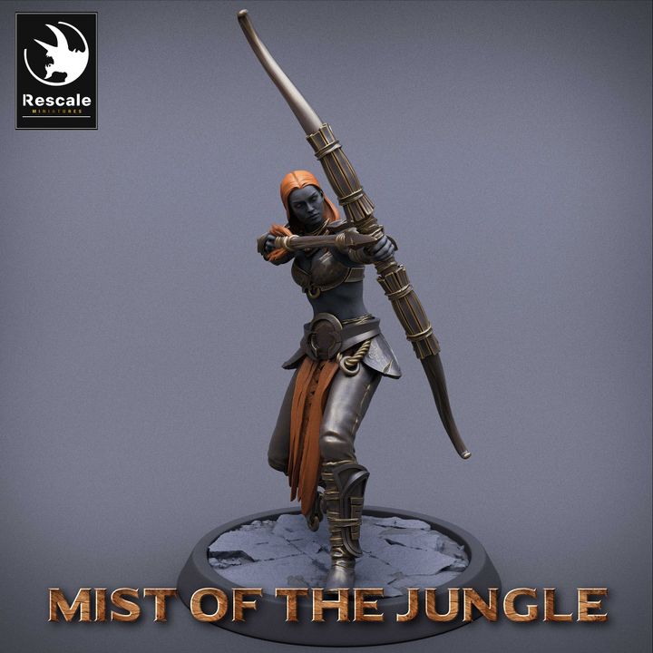 3D Printable Pack Amazon Light Infantry by Rescale Miniatures