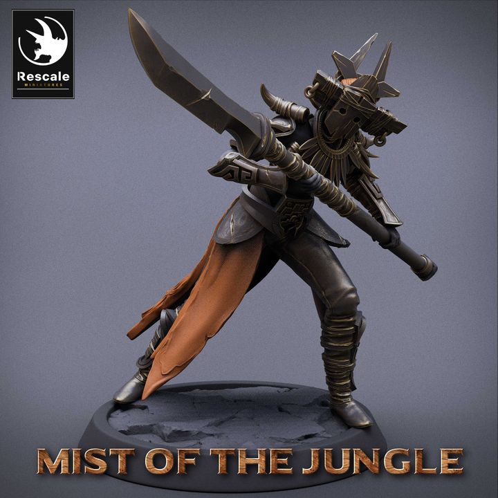 3D Printable Pack Amazon Light Infantry by Rescale Miniatures