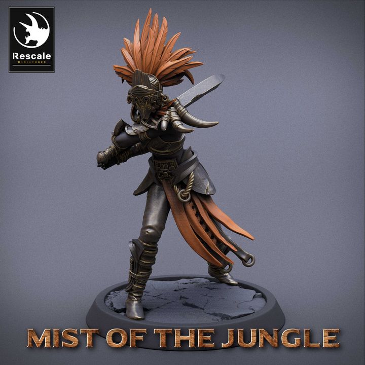 3D Printable Pack Amazon Light Infantry by Rescale Miniatures