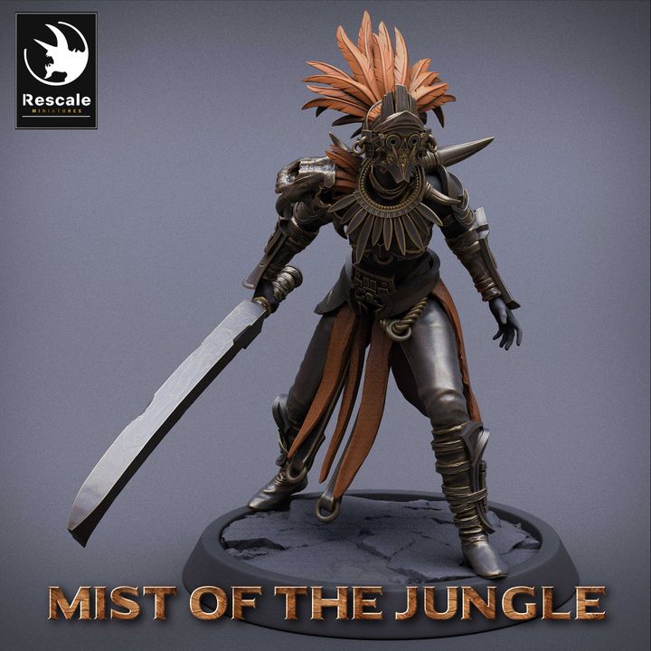 3D Printable Pack Amazon Light Infantry by Rescale Miniatures