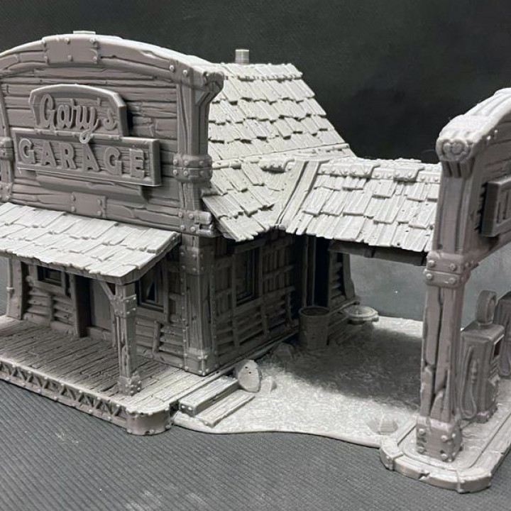 3D Printable Gary's Garage by Solo Miniatures