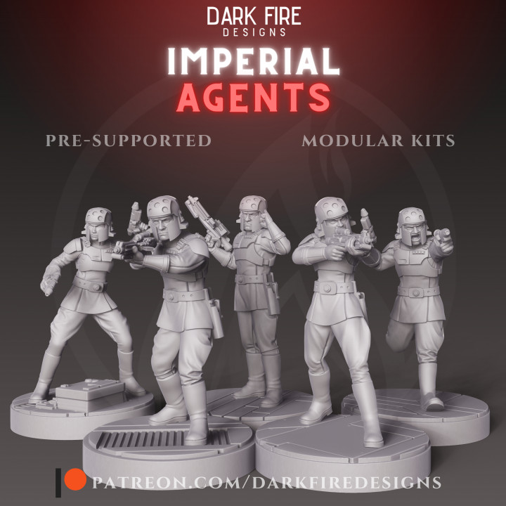 3D Printable Imperial Agents by Dark Fire Designs