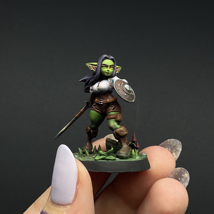 3D Print of Angy, the Mercenary Goblin by honeiiibeee