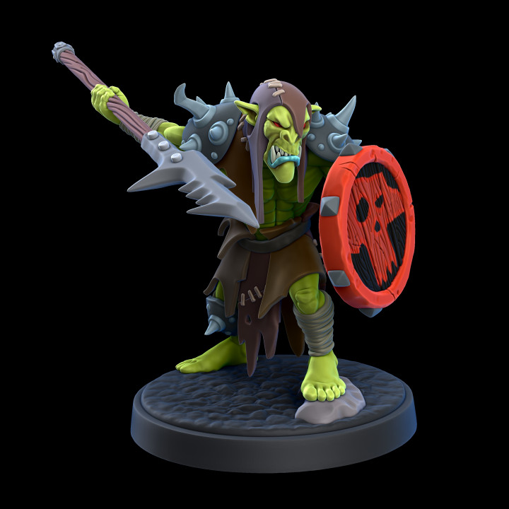 3D Printable slayer orc D - Orcs and Goblins Army by JD miniatures