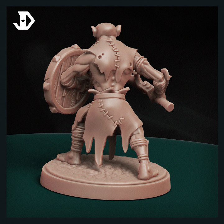 3D Printable Slayer orc B - Orcs and Goblins Army by JD miniatures