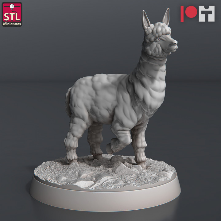 3D Printable Farm Animals Set by STL Miniatures