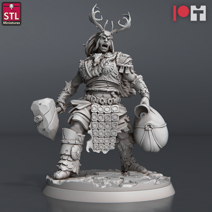 3D Printable Frost Giant Set by STL Miniatures