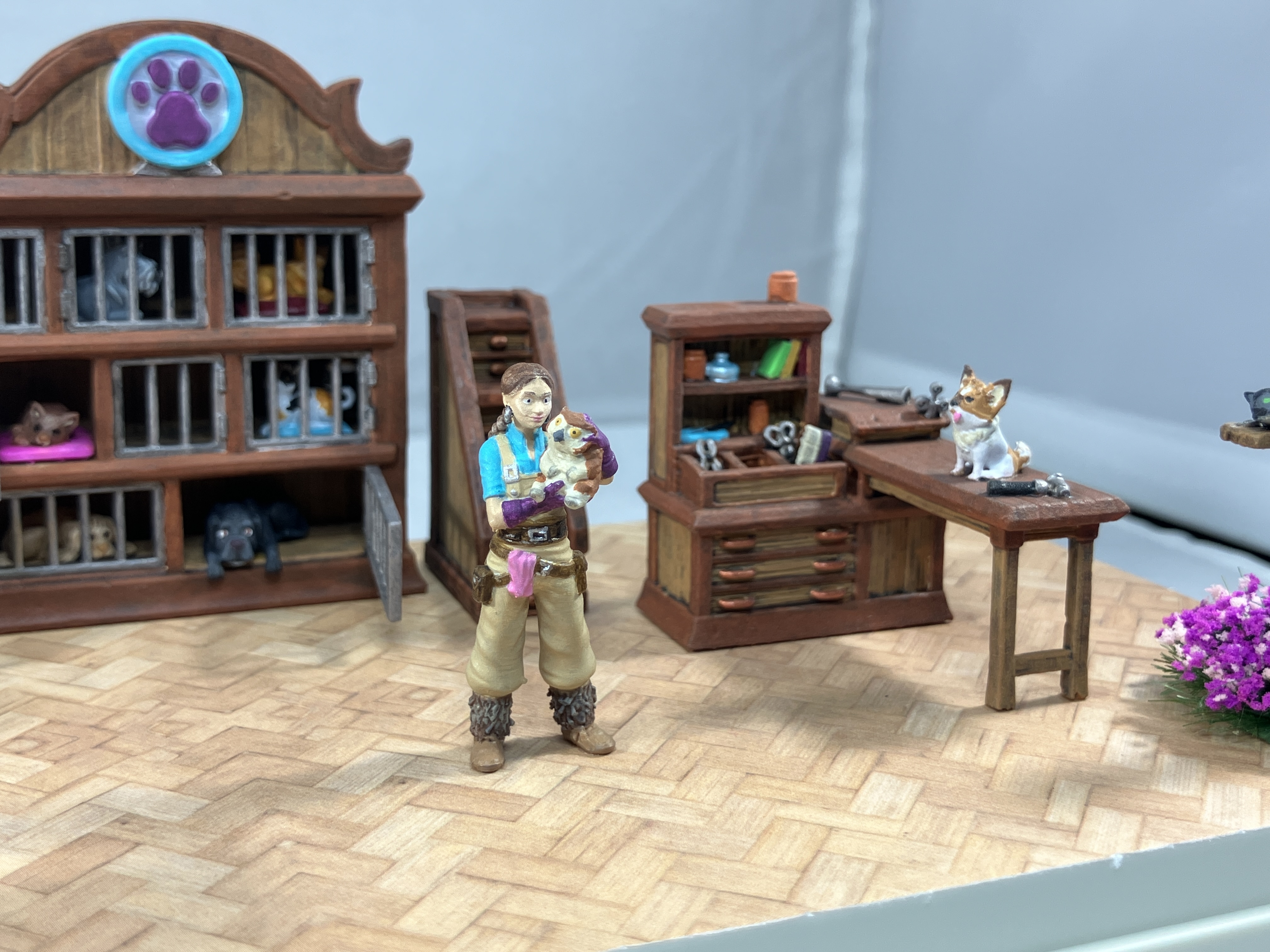 3D Printable Veterinarian Set by STL Miniatures