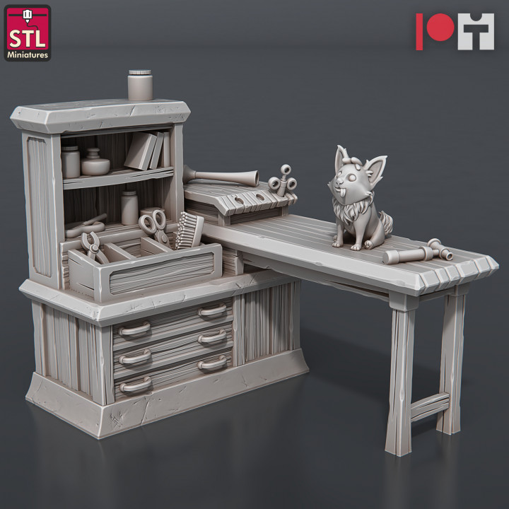 3D Printable Veterinarian Set by STL Miniatures