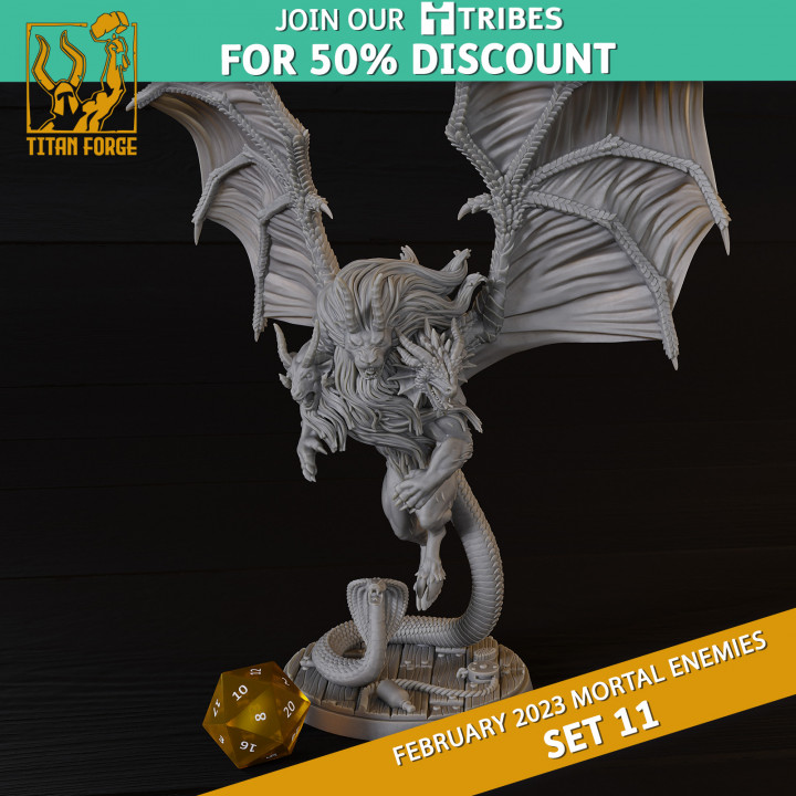 3D Printable RPG - Monsters DnD 5e - Mortal Enemies Set 11 by Titan ...