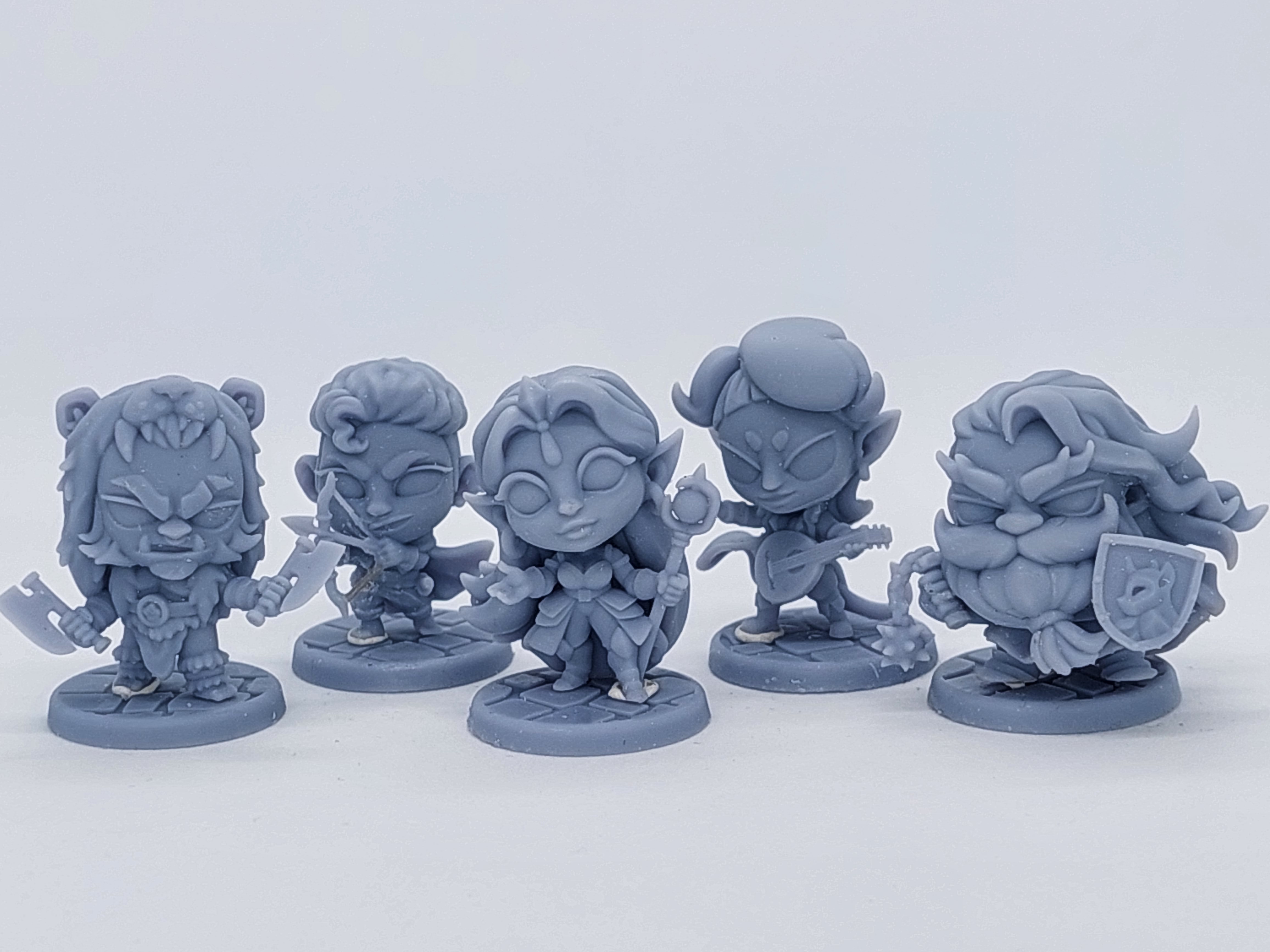 3D Printable Chibi Forge - Welcome Pack by Titan Forge Miniatures