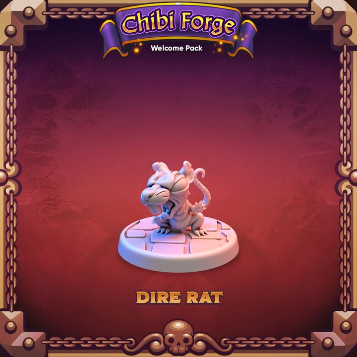3D Printable Chibi Forge - Welcome Pack by Titan Forge Miniatures