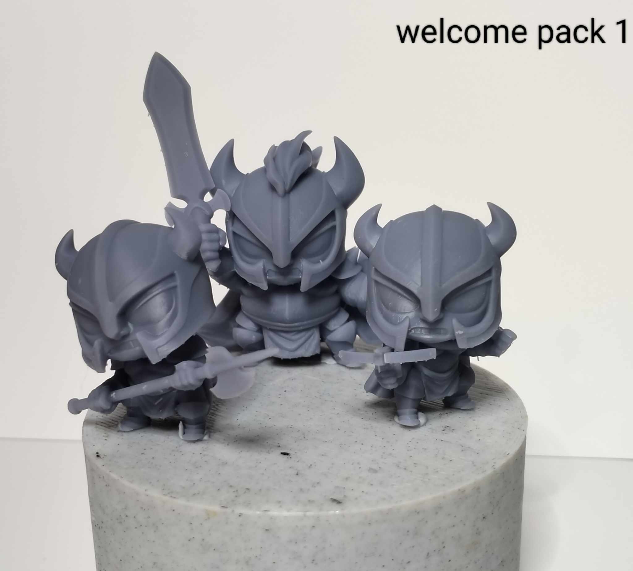 3D Printable Chibi Forge - Welcome Pack by Titan Forge Miniatures