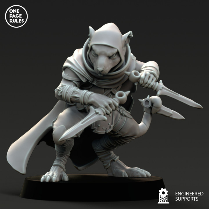 3D Printable Night Scouts - Ratmen by One Page Rules