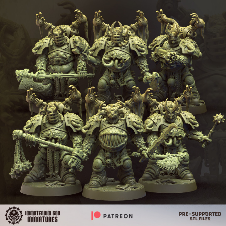 Descargar Decay soldiers Set 1 - Warriors de Immaterium God Miniatures