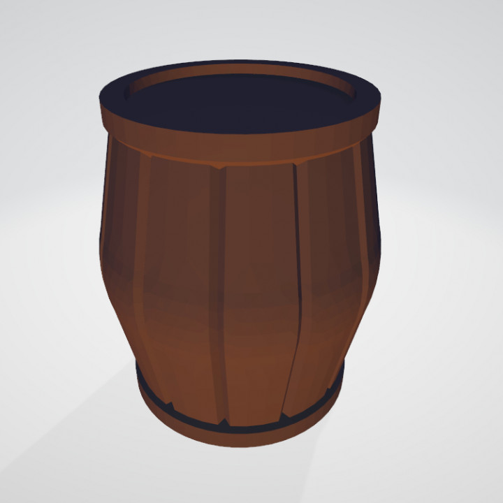 3D Printable Barrel - Supportless by Balázs Patonai