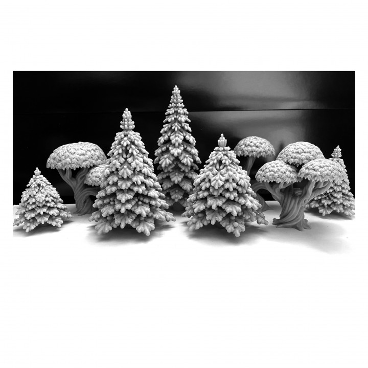 3D Printable Forest Trees by GAME GOD TERRAIN