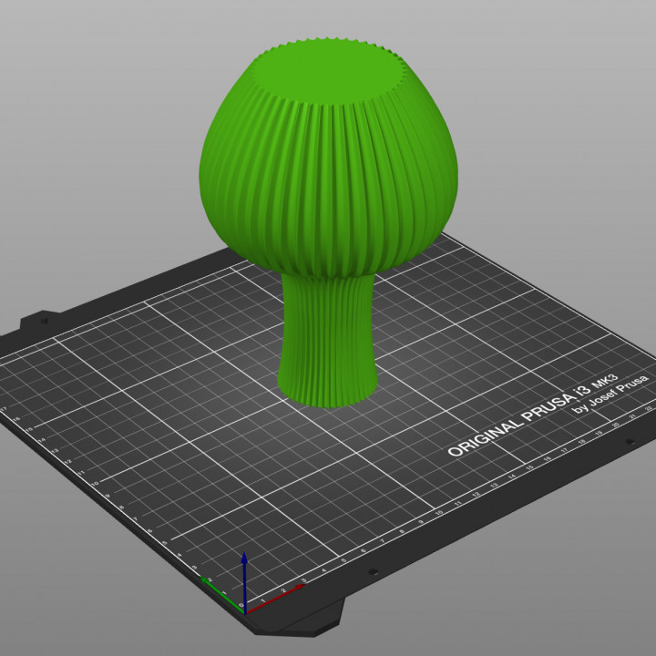 3D Printable Cute Wave Lamp by PandaVolador