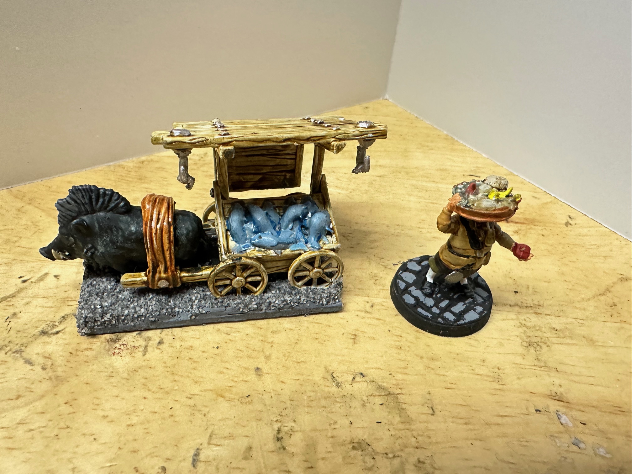3D Printable Fish Trading Cart by Insight Miniatures