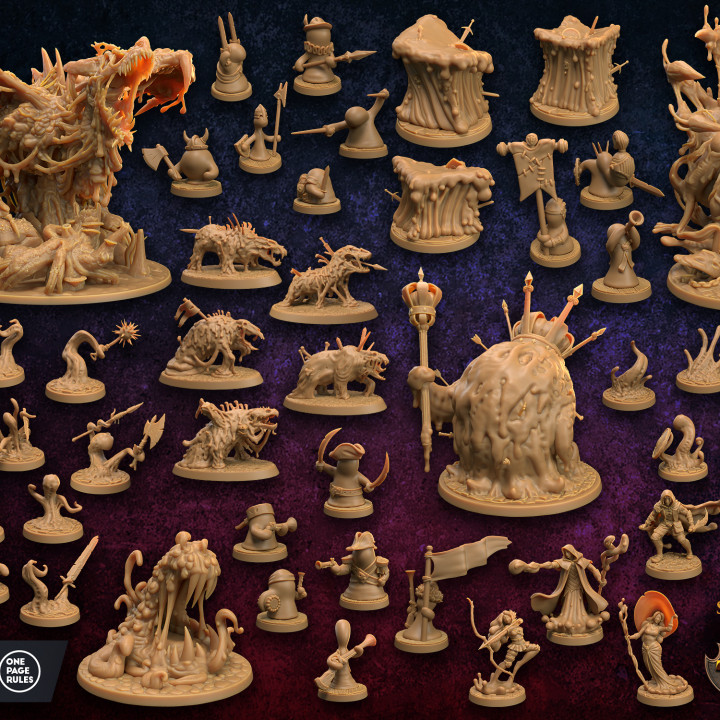 3D Printable Spawn of The Ooze King Army | Presupported by The Dragon ...