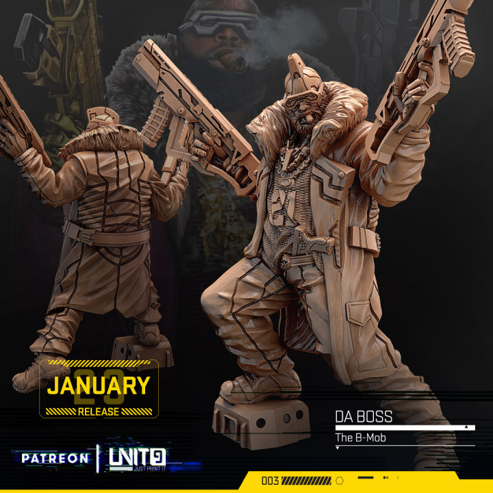 3D Printable Cyberpunk - Da Boss - The B-Mob by UNIT9