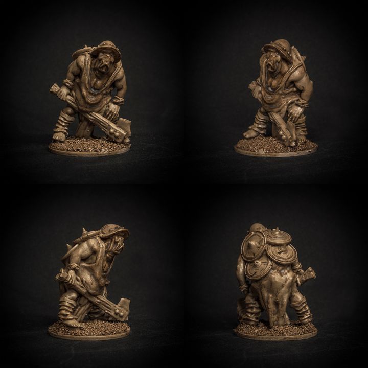 3D Printable Trio of Trolls by Knucklebones Miniatures