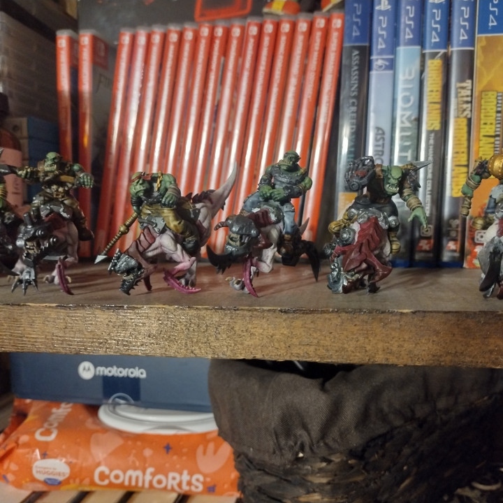 3D Print of Orkaz Beast Riders by FunkyMonk15