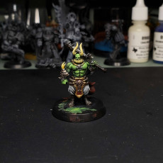 3D Printable Akuma, Oni Clan Leader by Gaz Minis