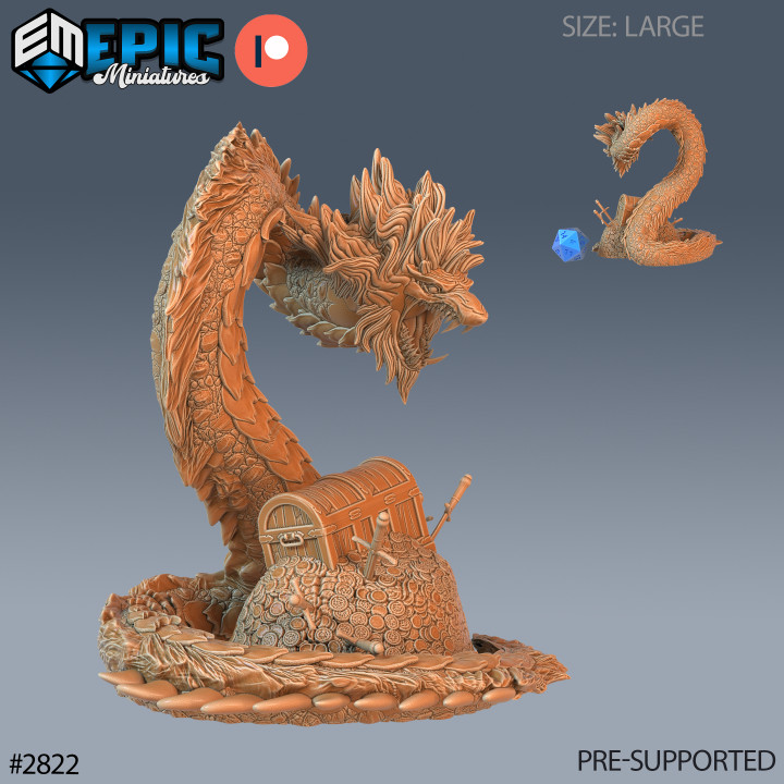 3D Printable Beast Snake Set / Draconic Basilisk / Sand Lizard ...