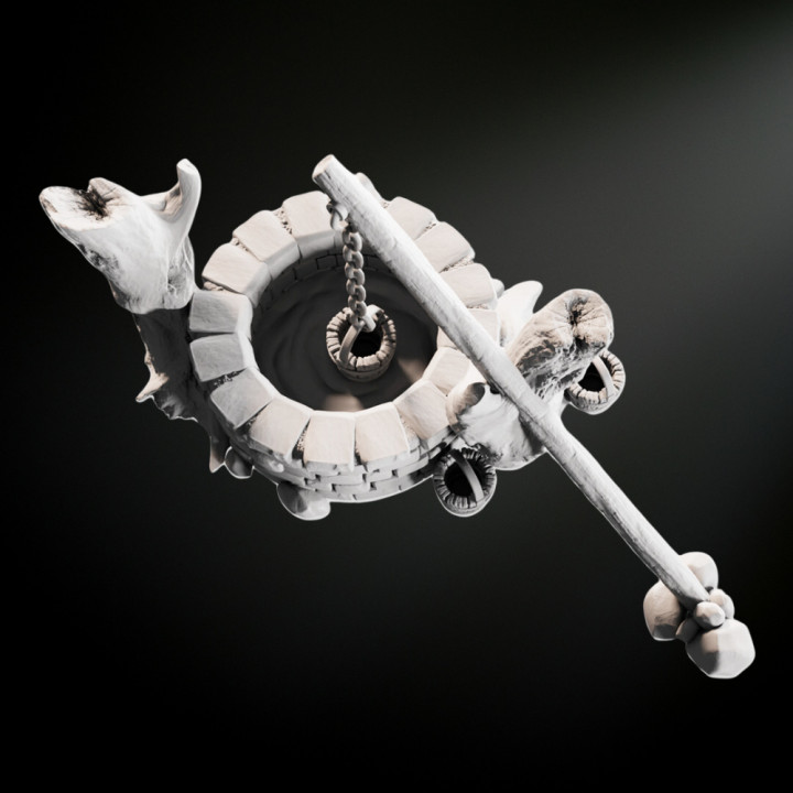 3D Printable Medieval Fantasy Well by WargamesCo