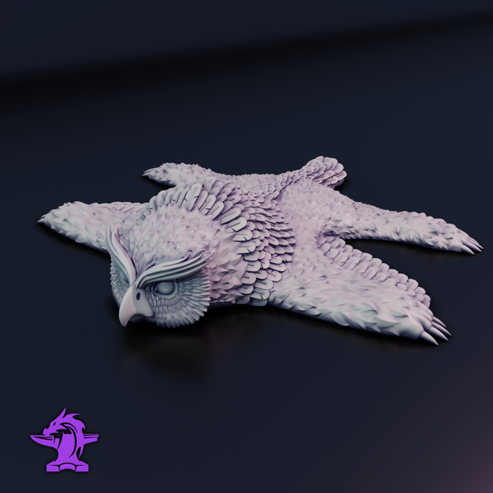 3D Printable Owlbear Rug by The Forge of Many Things