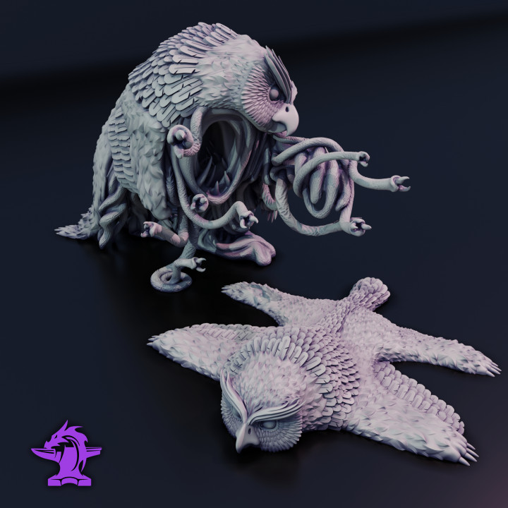 3D Printable Owlbear Rug Mimic by The Forge of Many Things