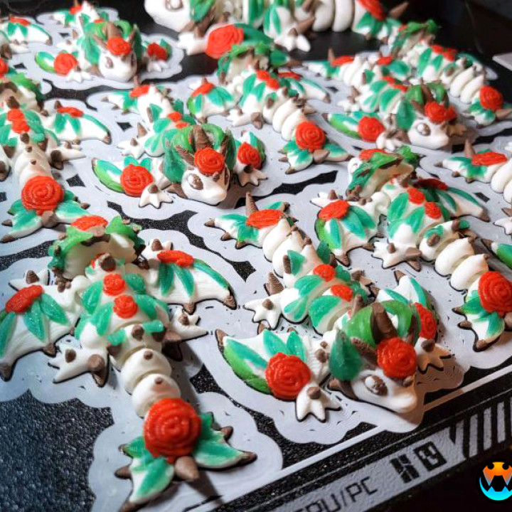 3D Printable Tiny Rose Wyvern by Cinderwing3D