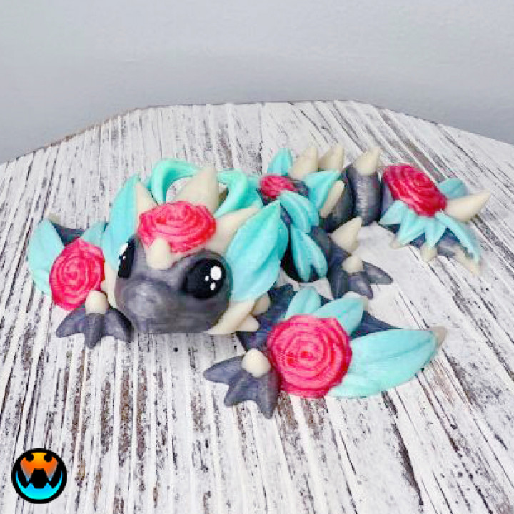 3D Printable Tiny Rose Wyvern by Cinderwing3D
