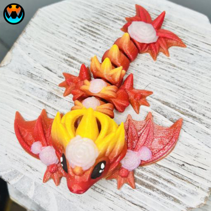 3D Printable Tiny Rose Wyvern by Cinderwing3D