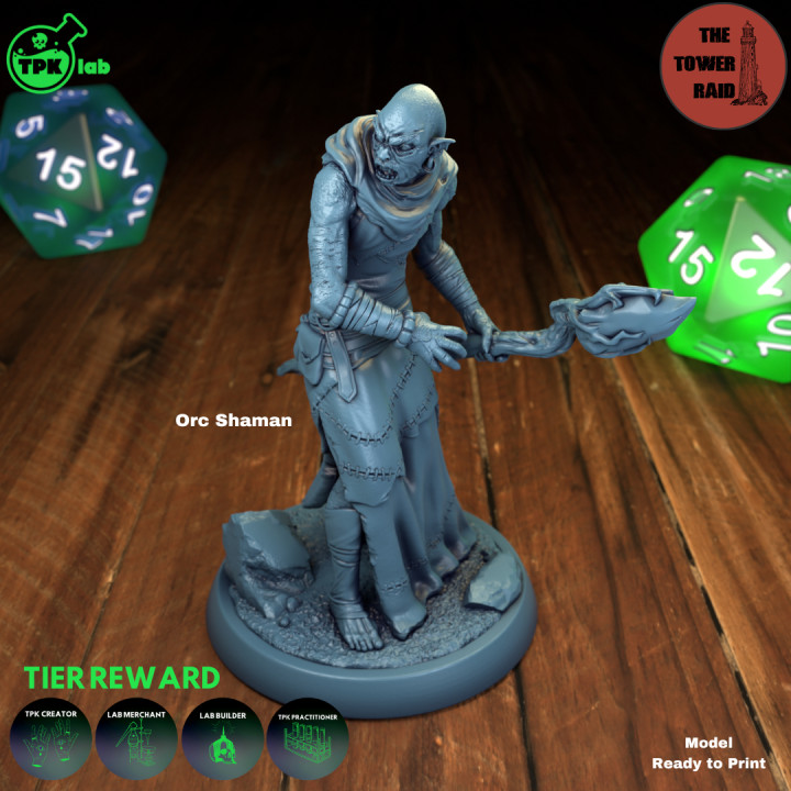 3D Printable Orc Shaman by TPK Lab
