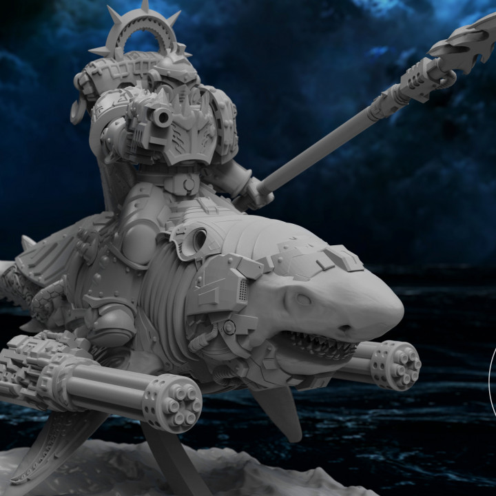 3D Printable Wai Toa - Shark Riders by Atlan Forge