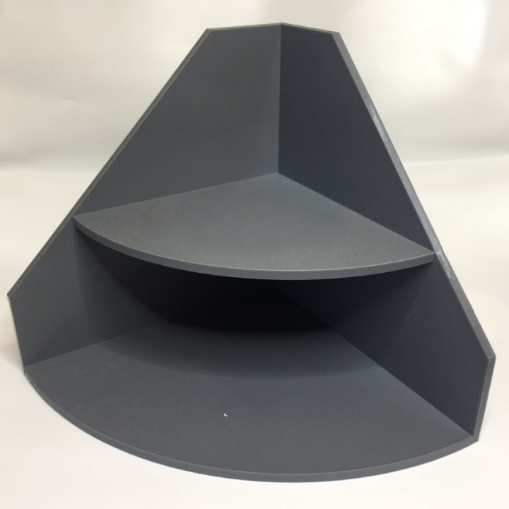 3D Print of Triangle Top Rounded 2p by RedChurchStudio
