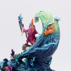 3D Printable Fishfolk Mage - Gishima, Sommos Mago Tidecaller (Pre ...