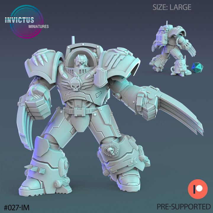 3D Printable Skeleton Squad Officer Set / Space War Construct ...