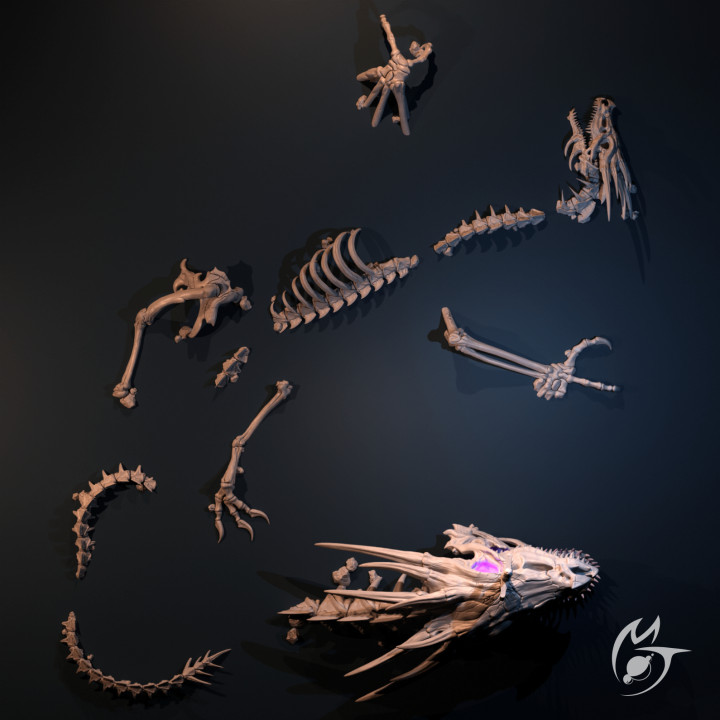 3D Printable Dragon Remains - Scatter Terrain by Making Tlon
