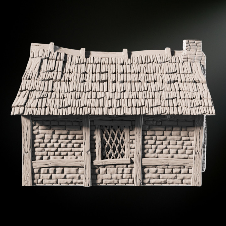 3D Printable Medieval Fantasy Cottage House I by WargamesCo